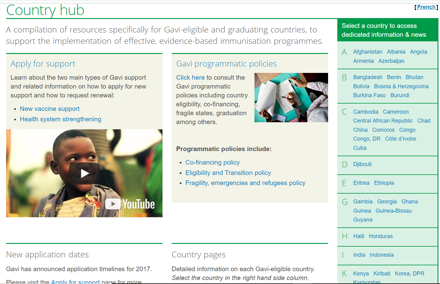 Gavi Country Hub for Information on Immunization Programs Within ...
